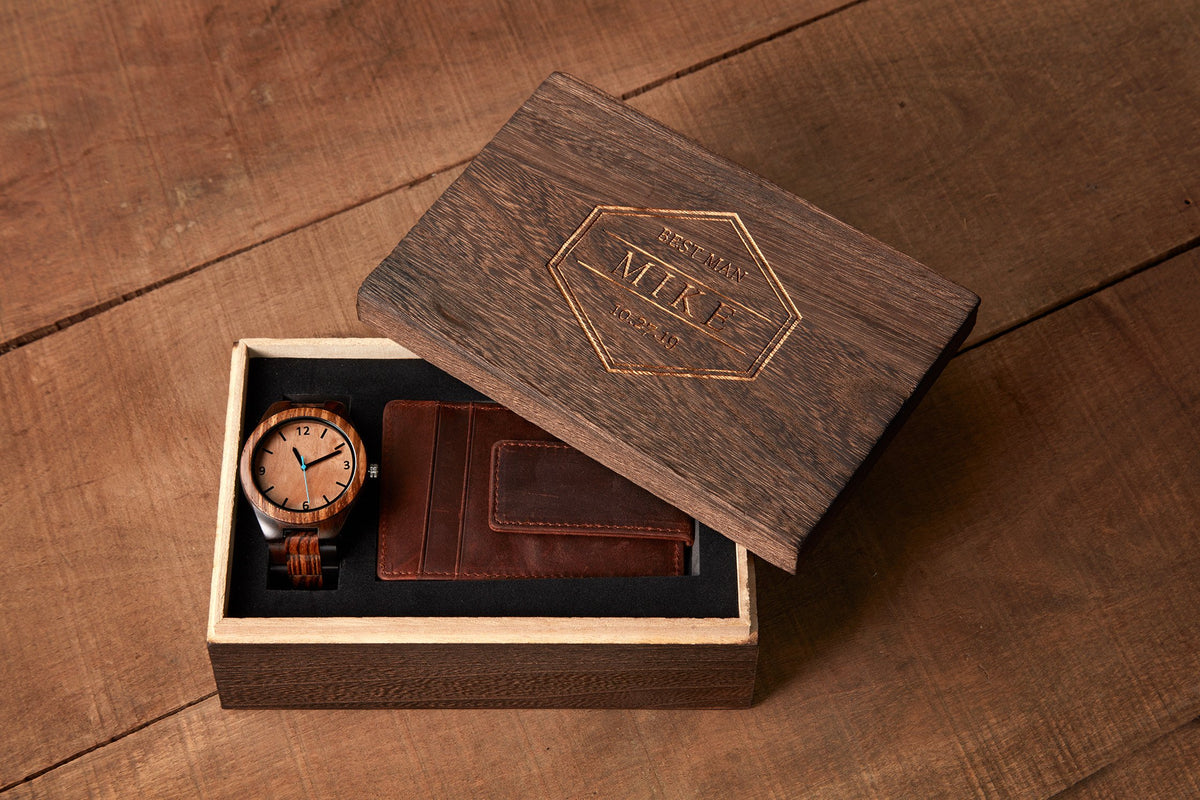 Wooden Gift Box Set - Compass Rose & Coordinates – Grain+Oak
